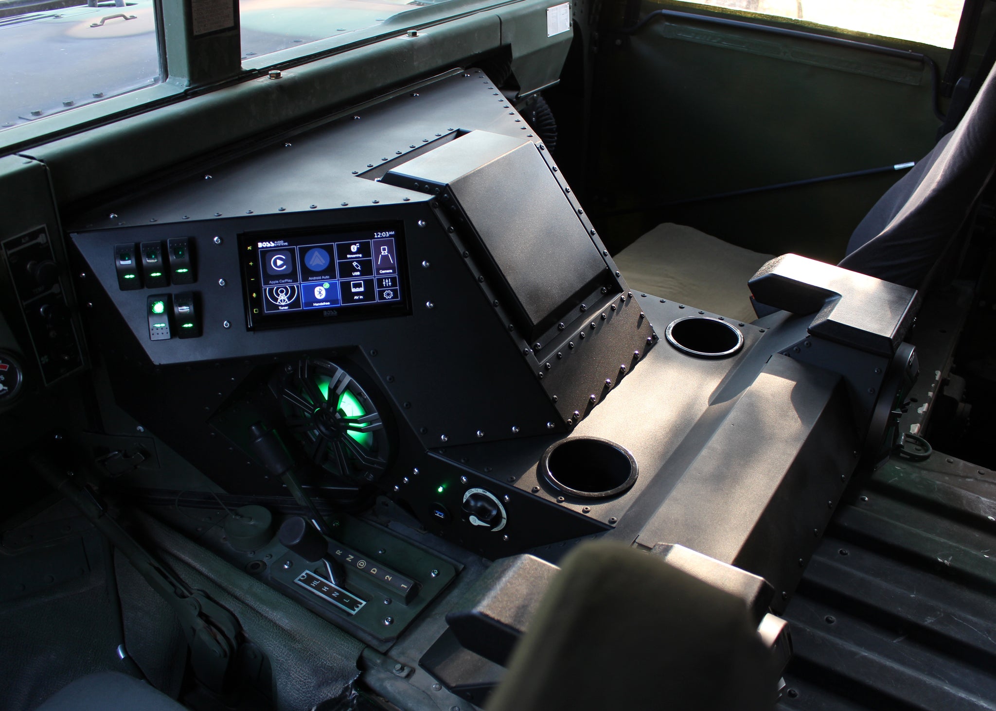 Humvee® Center Console, HMMWV® Center Console, Humvee® interior, HMMWV ...
